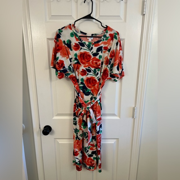 LuLaRoe | Dresses | Lula Roe Floral Tee Shirt Dress | Poshmark